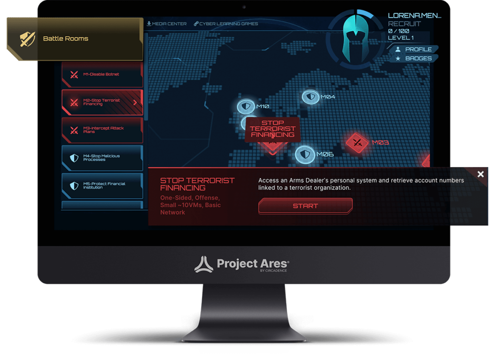 Gamified cybersecurity training solutions by Circadence